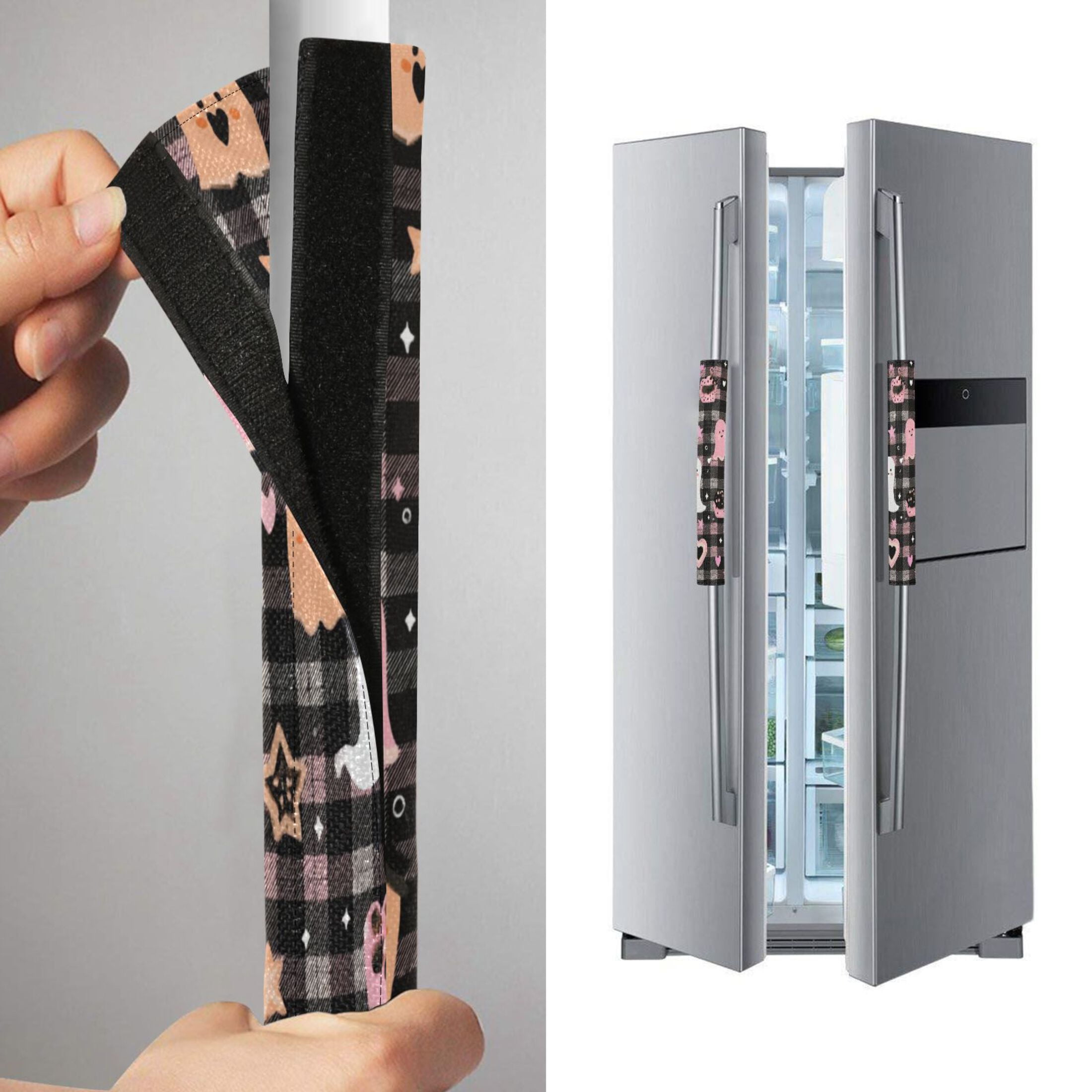 2 Pack Universal Adjustable Appliance Handle Covers for Fridge Oven ...