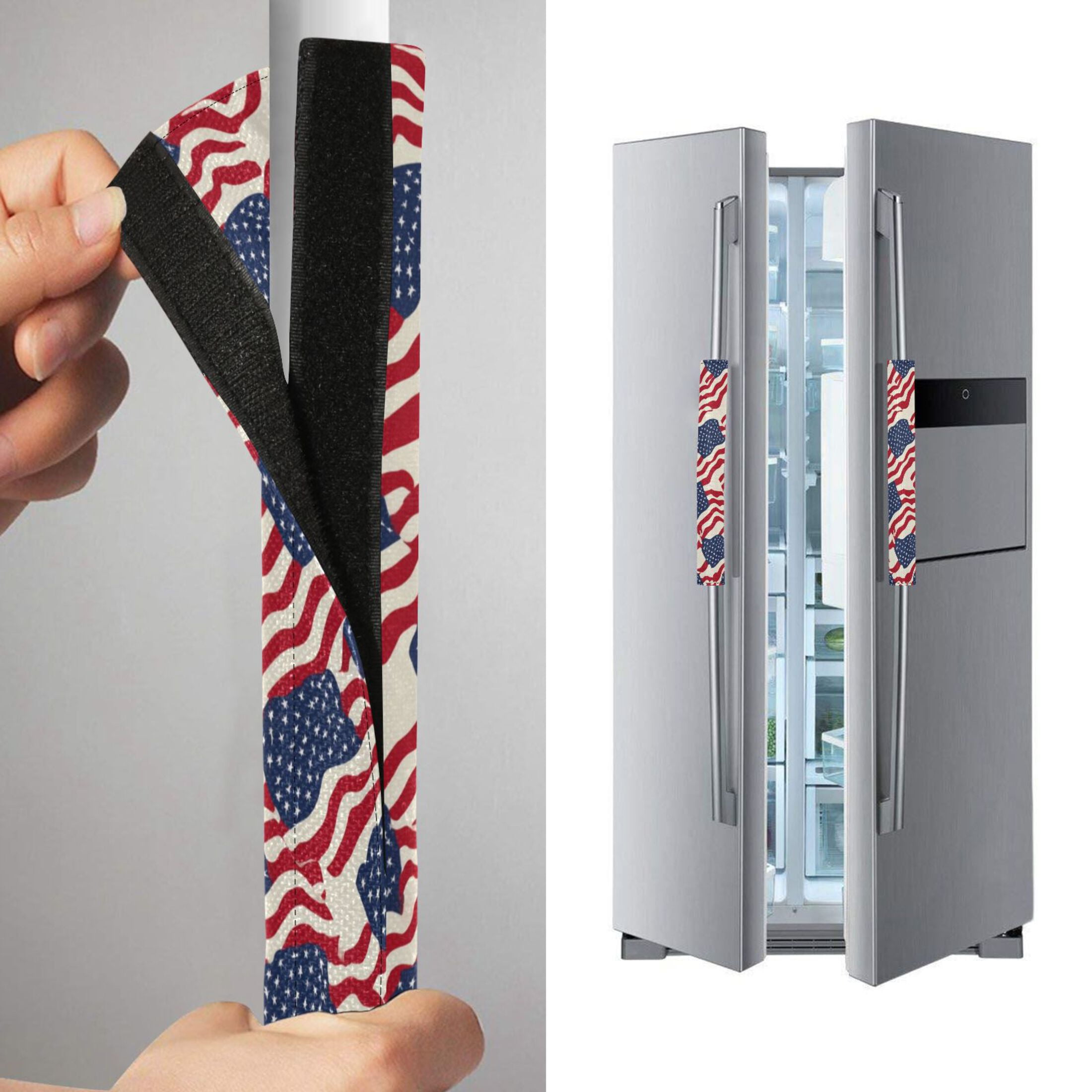 2 Pack Universal Adjustable Appliance Handle Covers for Fridge Oven ...