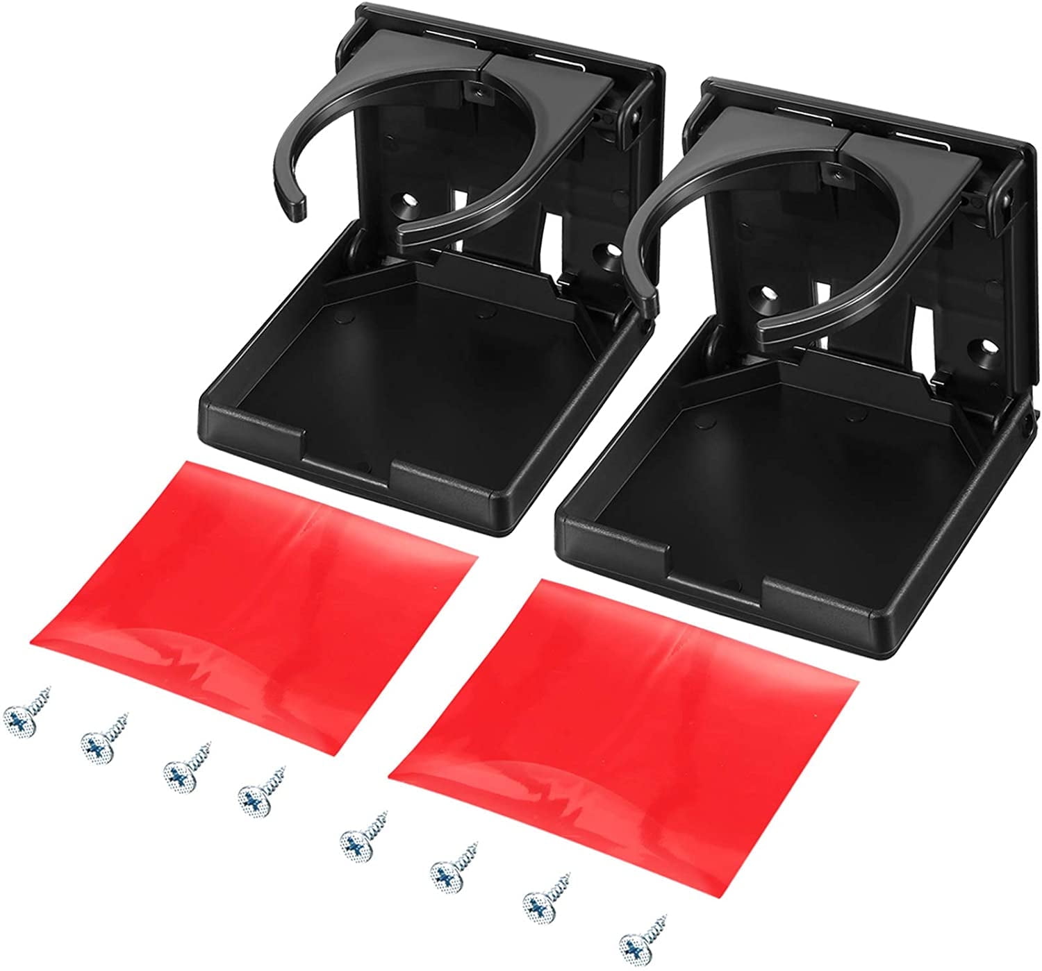 2 Pack Universal Adjustable Folding Drink Holder with Screws for ...