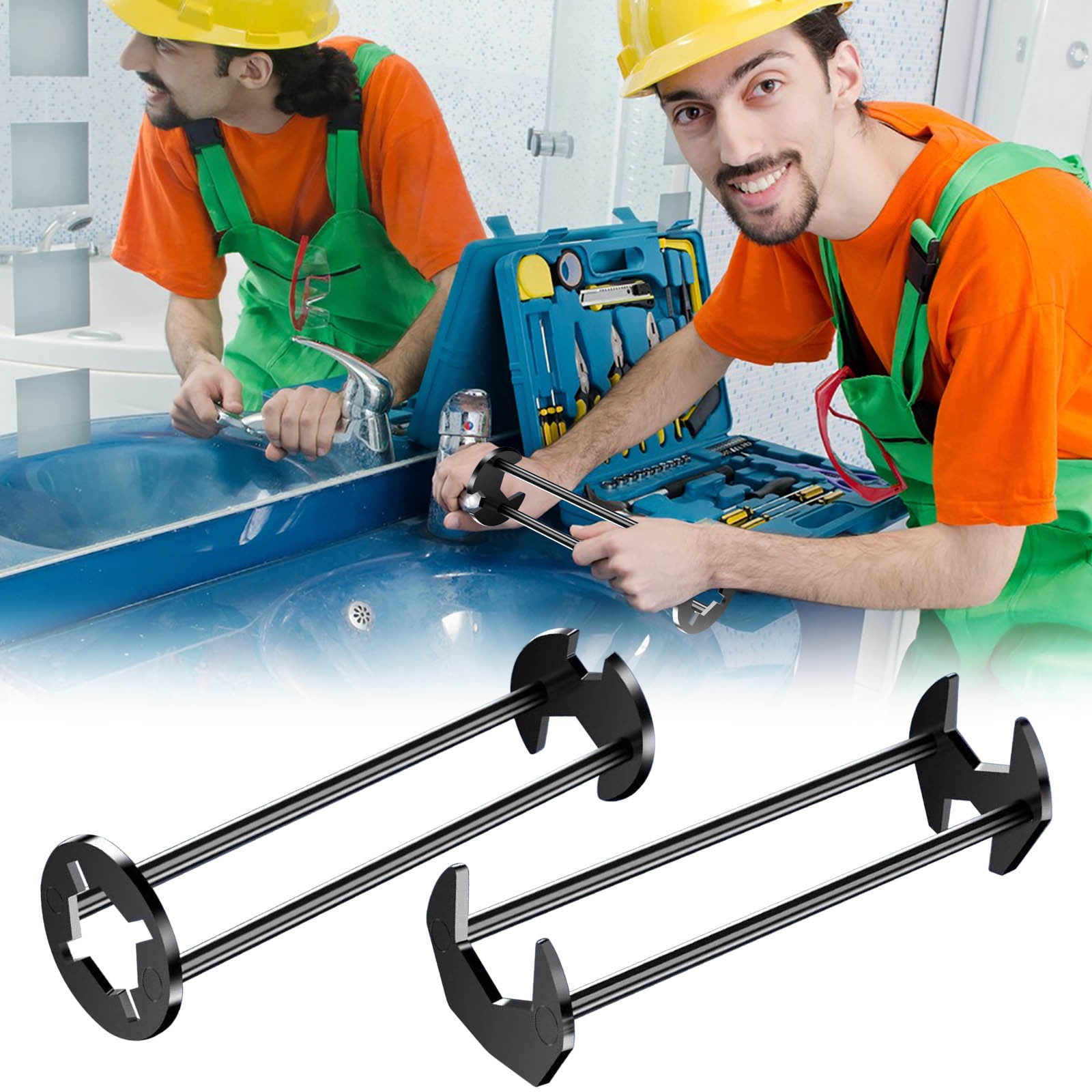 Universal Basin Wrench Set | 7-Size Adjustable 4-Jaw Hex Spanner | 360 ...