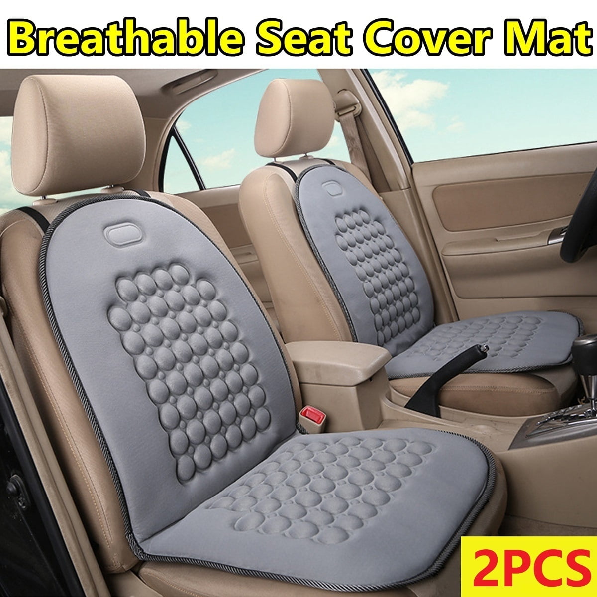 2 Pack Universal Car Front Seat Mat Pad Protector Cushion Cover ...