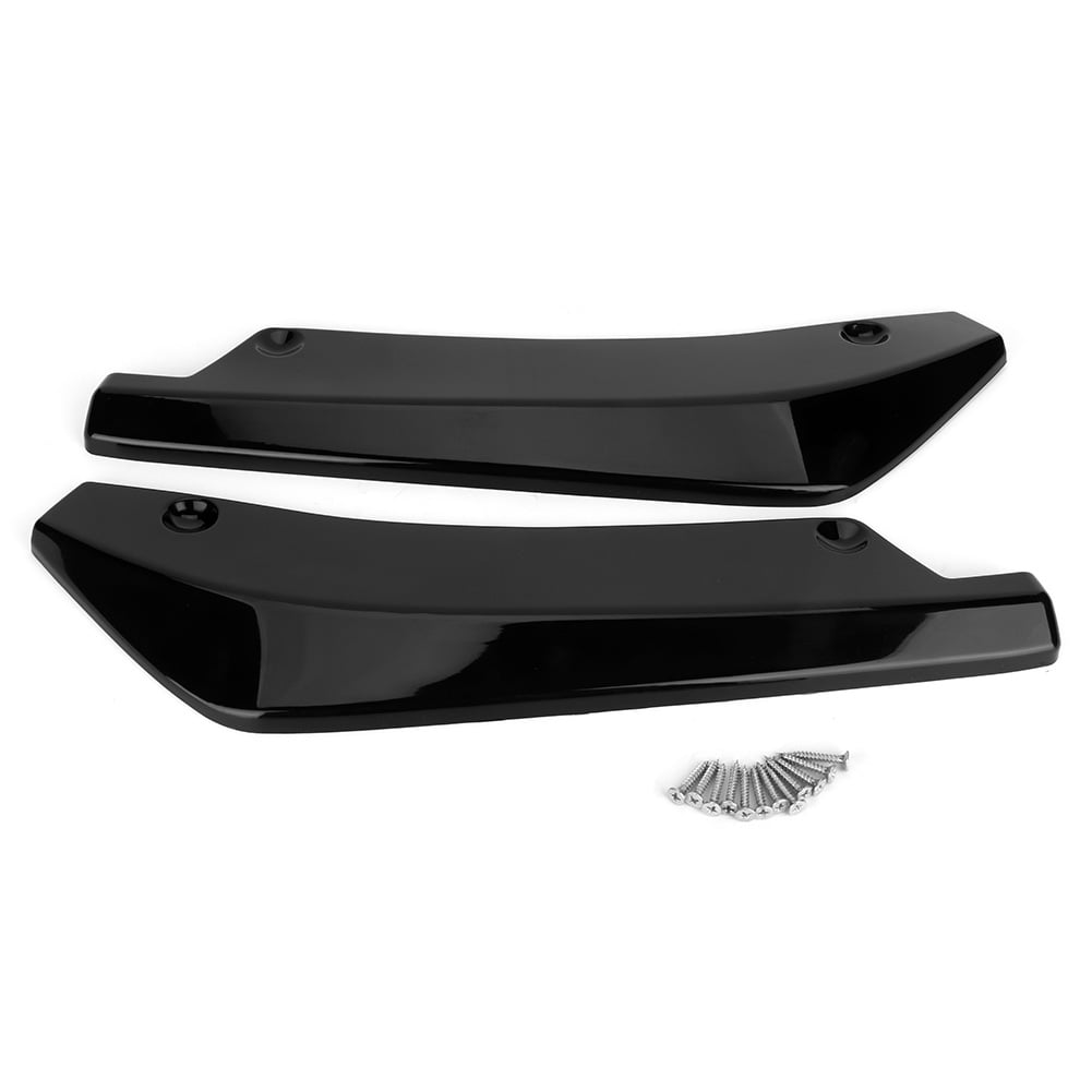 2-Pack Universal Car Rear Bumper Diffuser, Carbon Fiber Texture ...