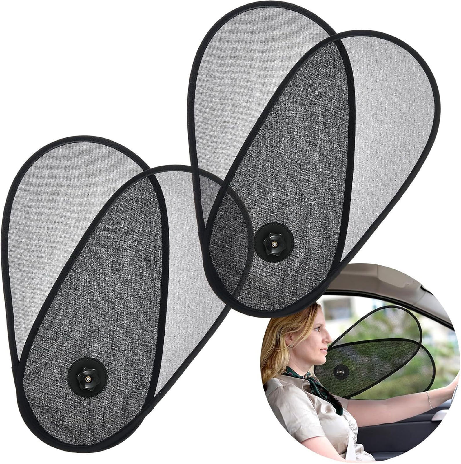 2 Pack Universal Car Window Shade, Car Window Shades, Windshield Sun ...