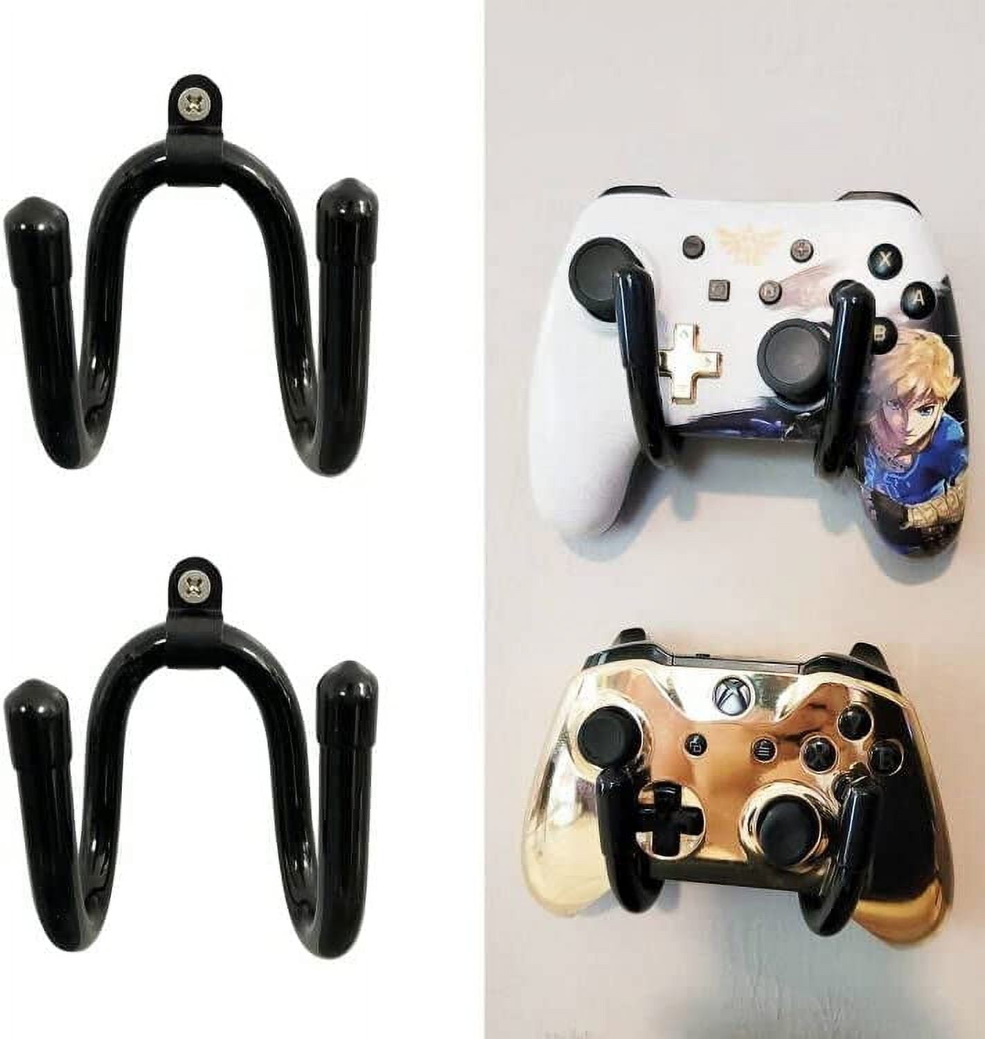 2 Pack Universal Game Controller Wall Mount Holder,Mini Organizer Rack ...