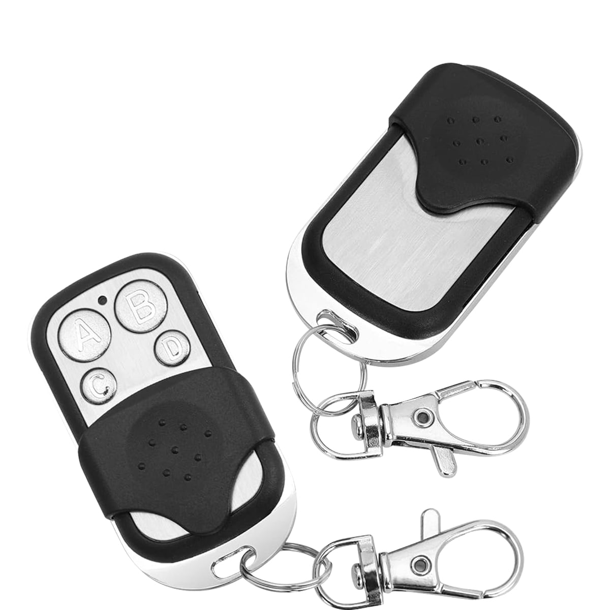 2-Pack Universal Garage Door Opener Remote Keychains, 4-Button ...