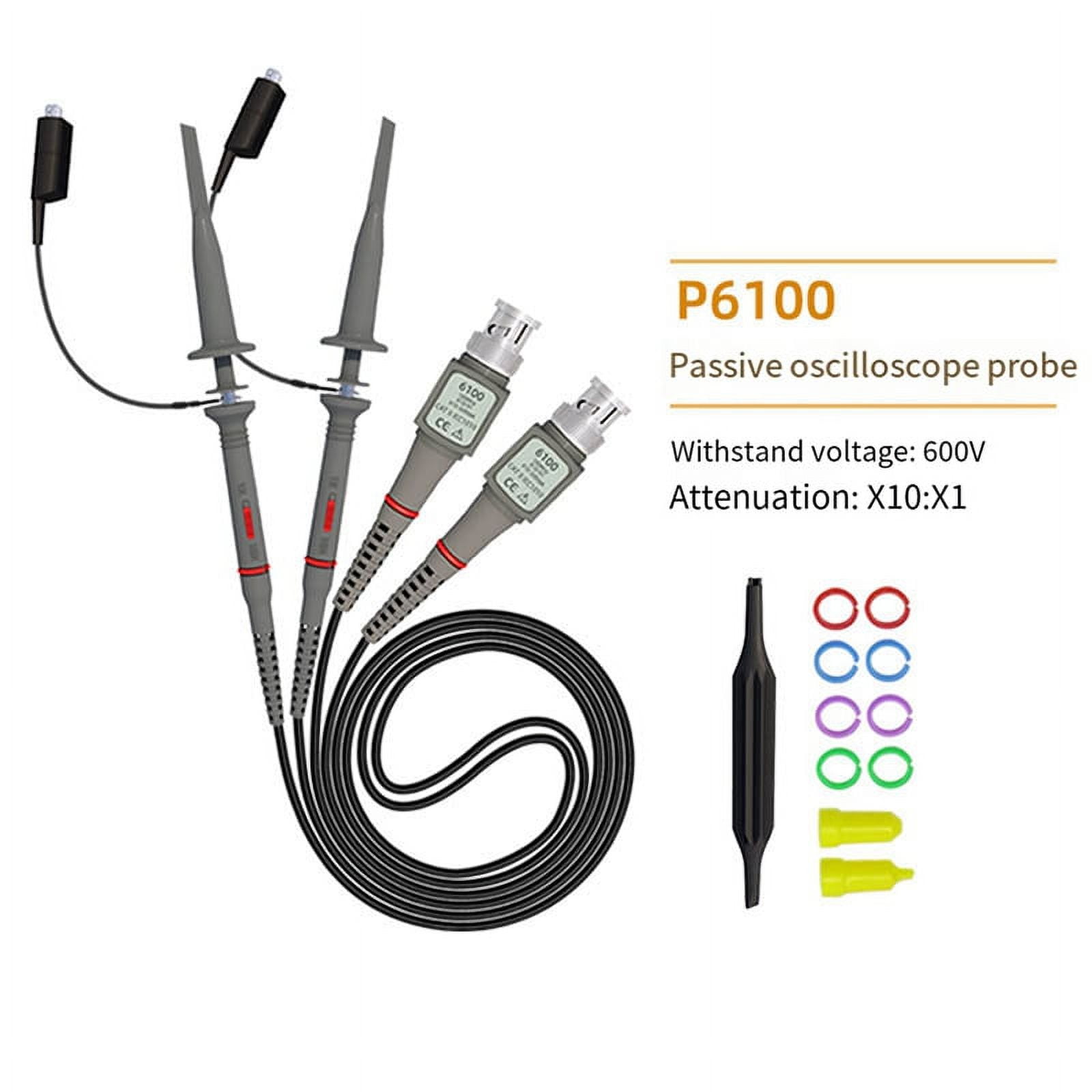 2 Pack Universal P6100 Oscilloscope Probes - Walmart.com