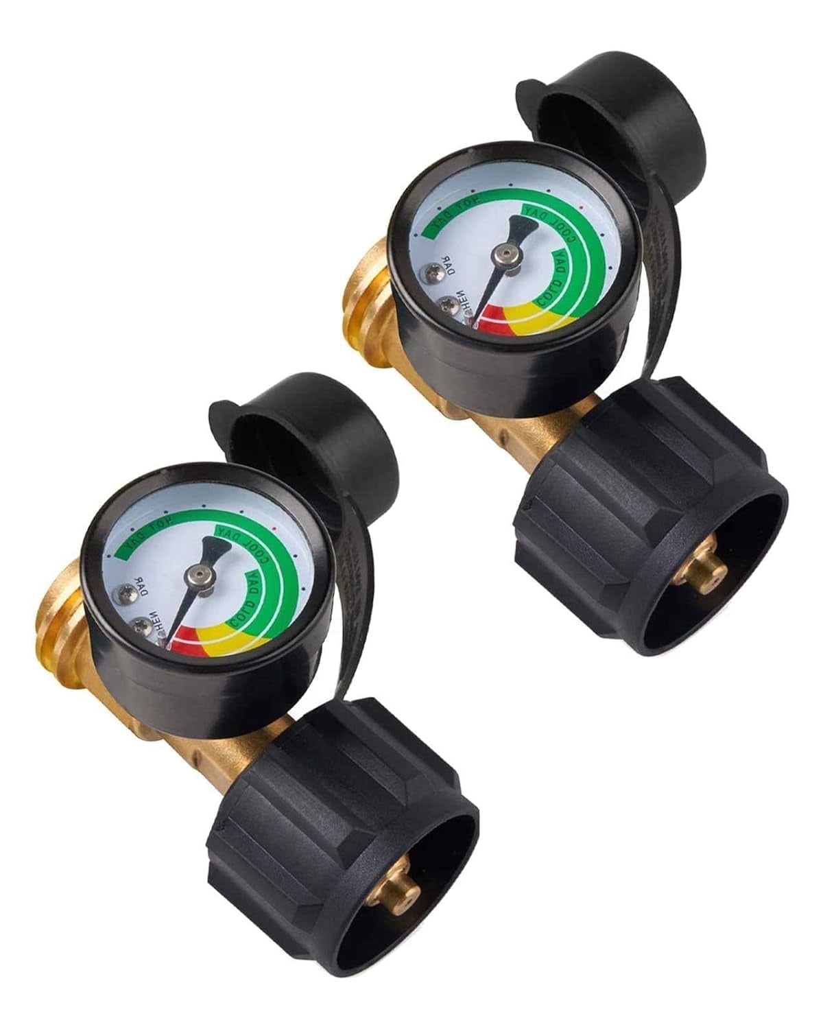 2-Pack Universal Propane Tank Gauge for 5-40 Pound LP Tanks, Gas Level ...