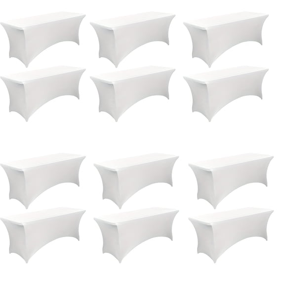 2 Pack Universal Rectangular Tablecloth Protector - 6/12/24pcs 6 Foot ...