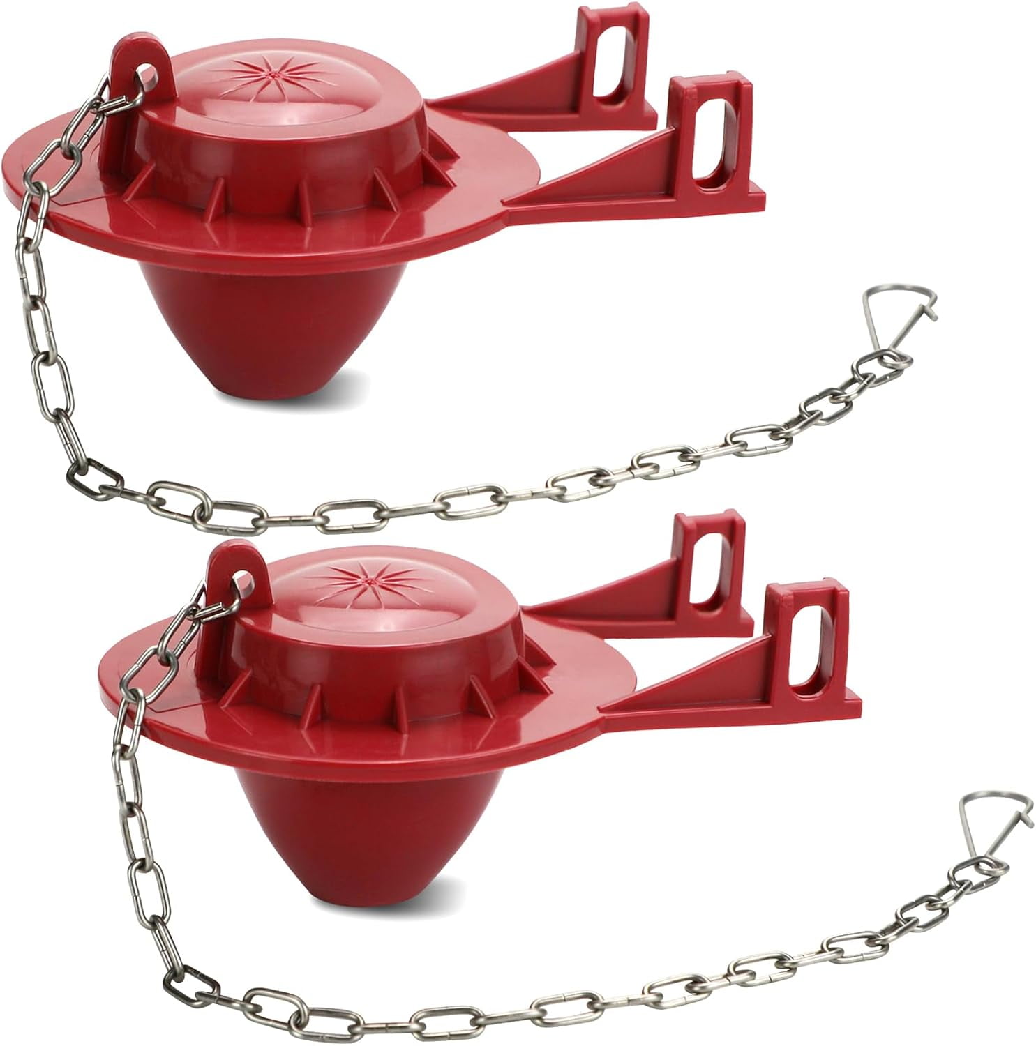 2 Pack Universal Toilet Tank Flapper - 2 inch Easy to Install Toilet ...