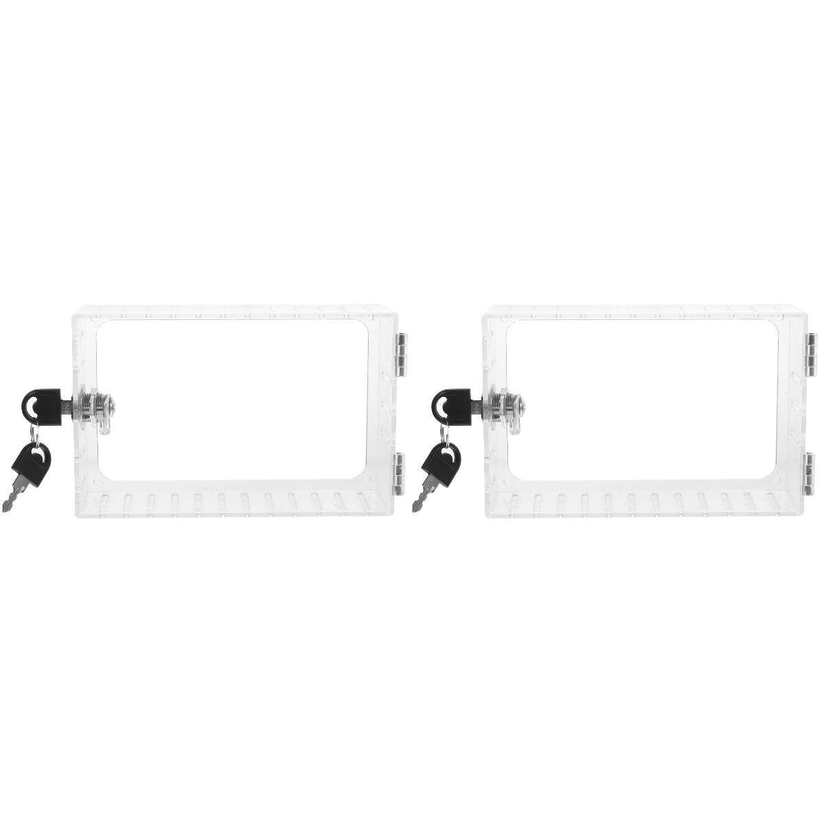 2pcs Thermostat Lock Box Plastic Thermostat Guard Wall Keyed Thermostat ...