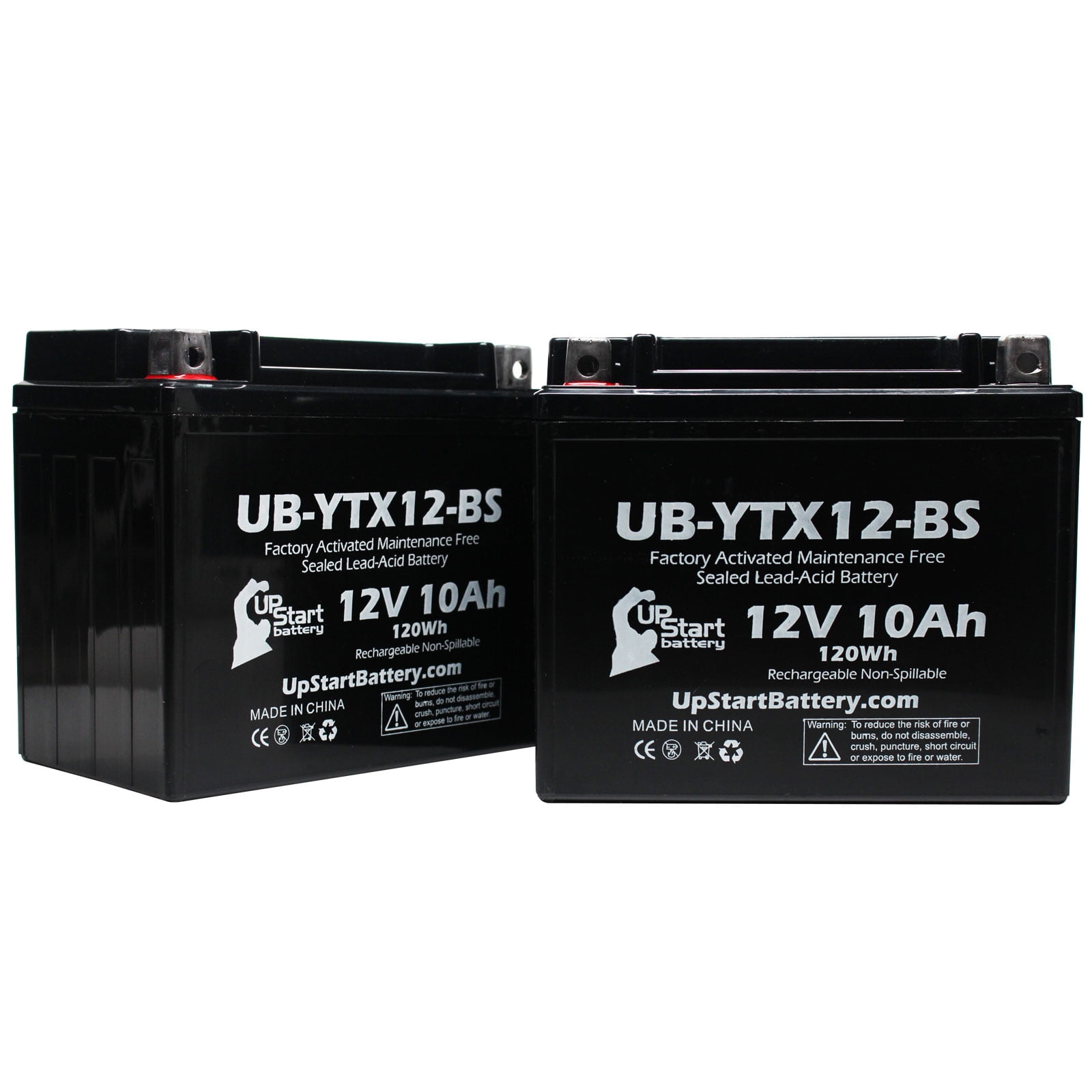 2-Pack UpStart Battery Replacement 2007 Kawasaki Ninja 650R 650 CC ...