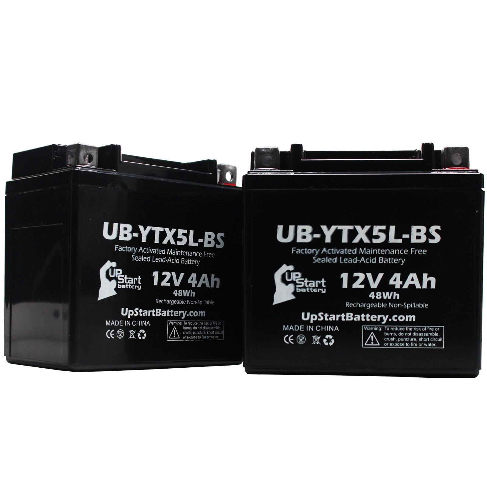 2-Pack UpStart Battery Replacement 2009 Yamaha XC50 Vino Classic 50CC ...
