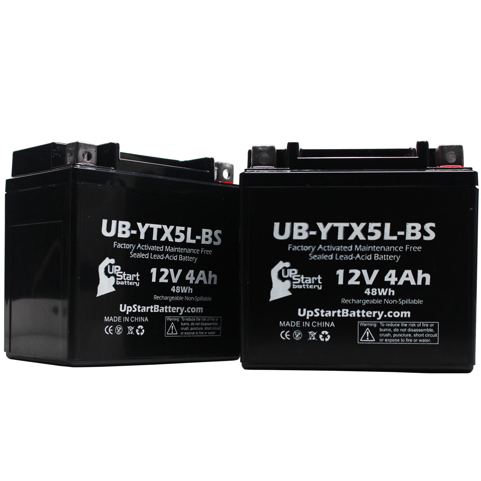 2-Pack UpStart Battery Replacement 2012 Yamaha YFM90R Raptor 90CC ...
