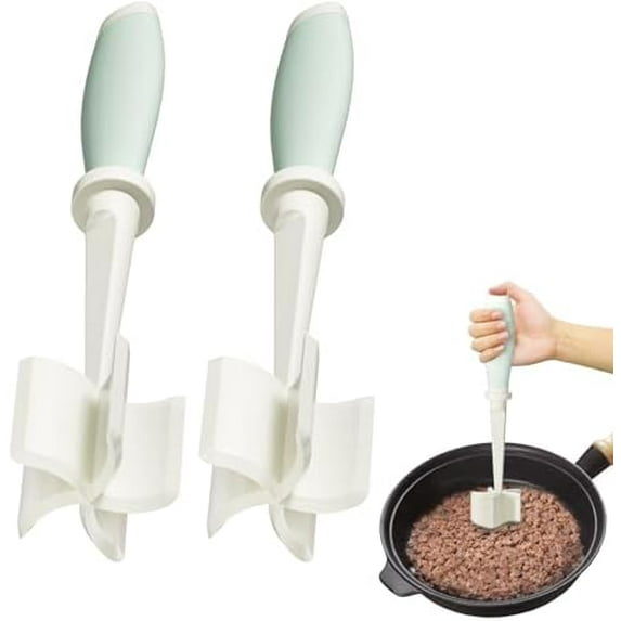 2 Pack Upgrade Meat Chopper, Heat Resistant Meat Masher for Hamburger ...