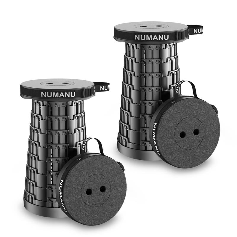 2-Pack Upgraded Collapsible Stools, Max Weight 620lbs, Height ...