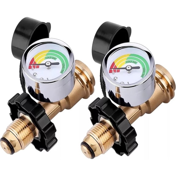 2 Pack Upgraded Propane Tank Gauge Level Indicator for 5-100lb QCC1 ...