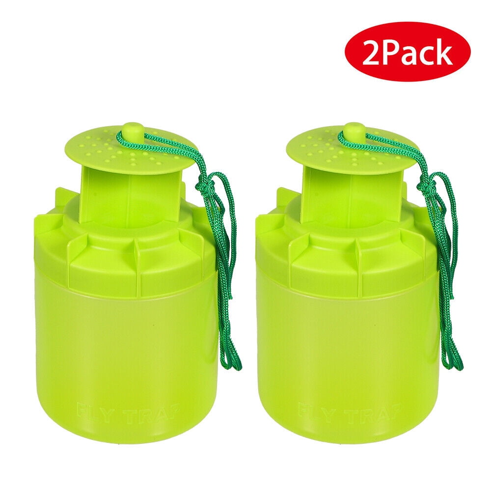 2-Pack Upgraded Ranch Non Toxic Fly Catcher Fly Traps Outdoor Hanging ...