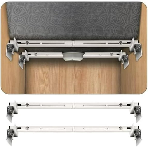 2-Pack Upgraded Undermount Sink Bracket, Undermount Sink Support Kit ...