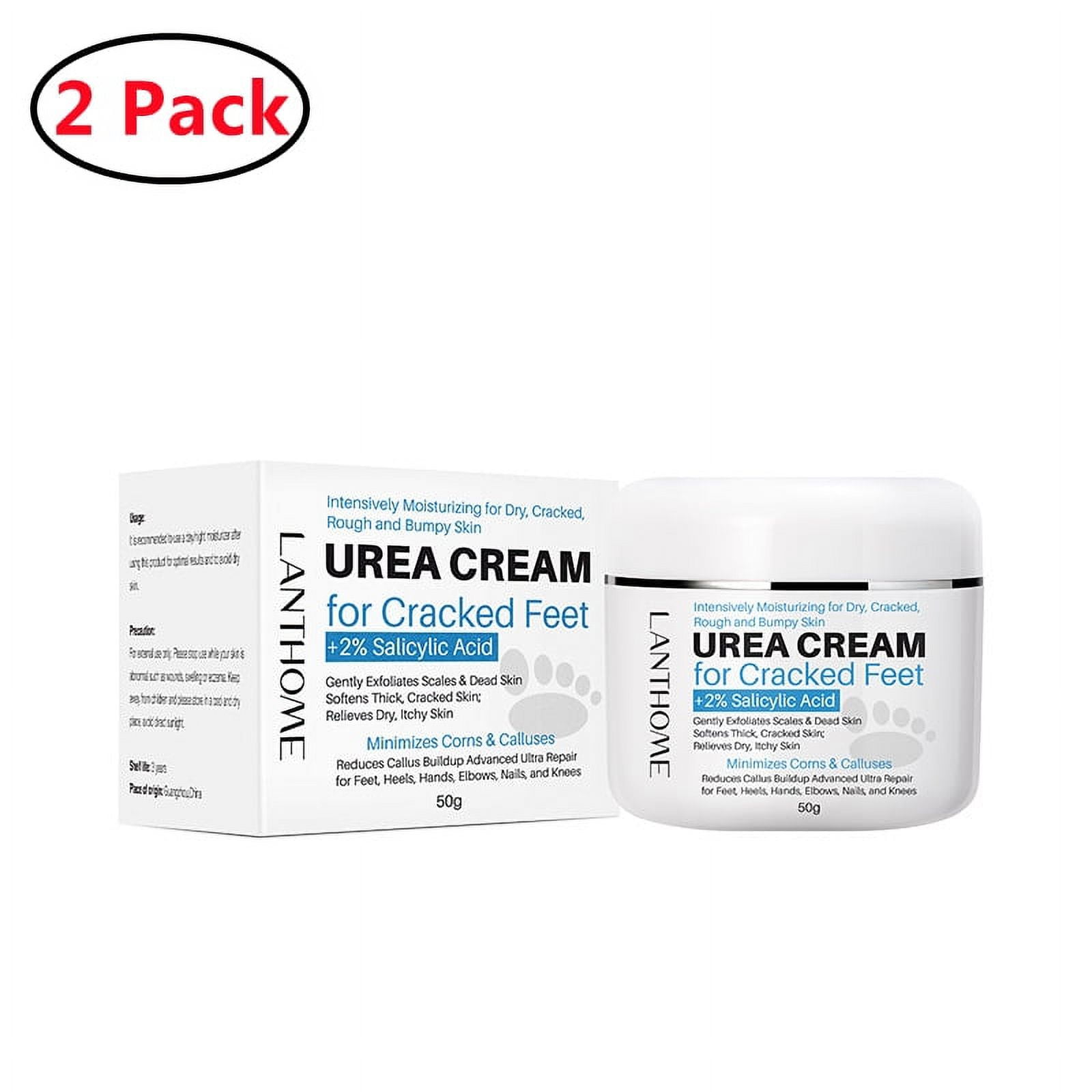 2 Pack Urea Cream 40 Percent, Urea Foot & Hand Cream for Dry Cracked ...