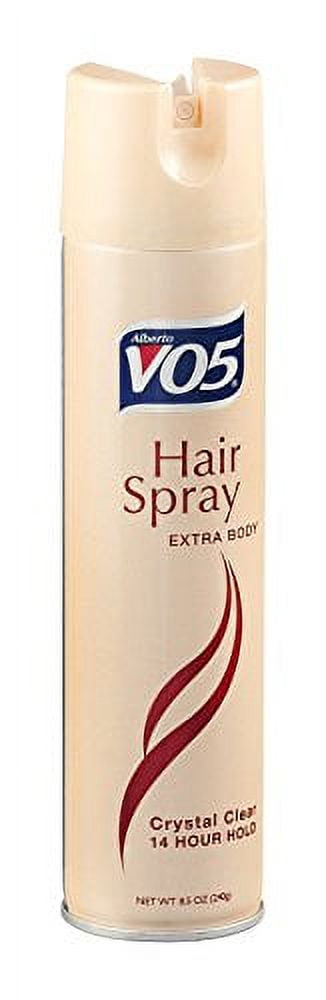 2 Pack - VO5 Crystal Clear Hairspray, Extra Body 8.5 oz Each - Walmart.com