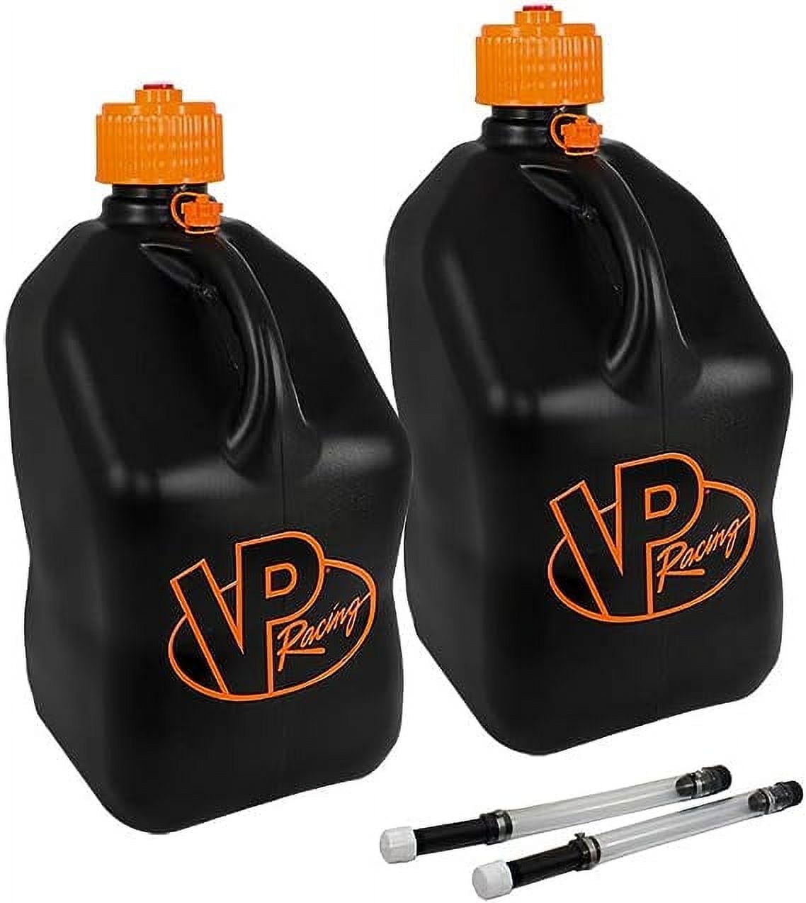 VP Racing 3852-CA, 5.5 Gallon Square V-Twin Jug with Deluxe Filler Hose ...
