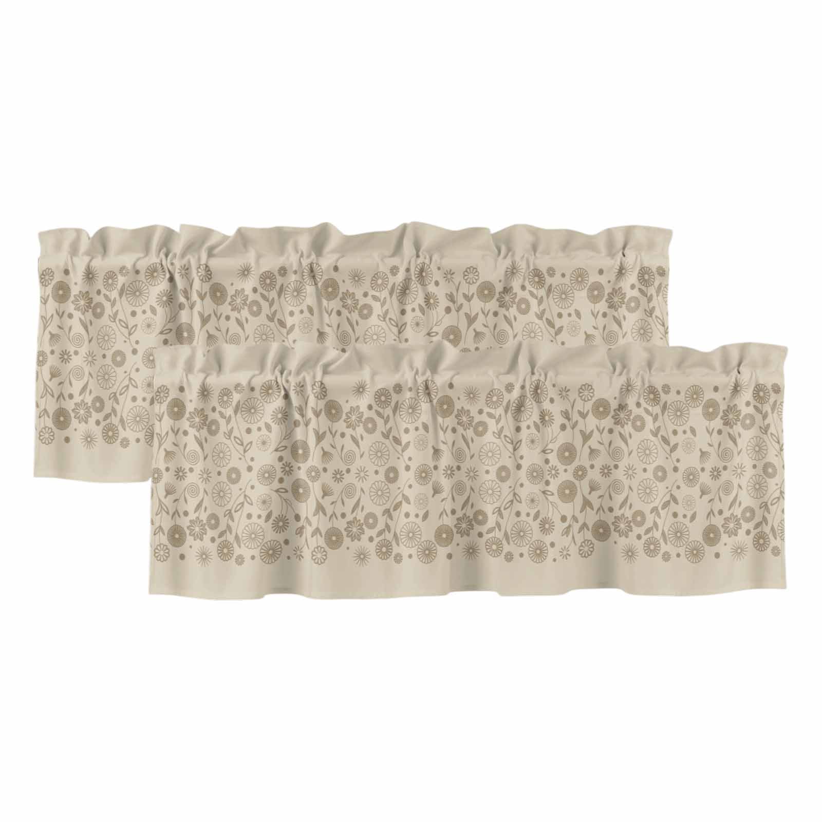 2 Pack Valances for Window, Japanese Short Curtains for Kitchen Bedroom ...