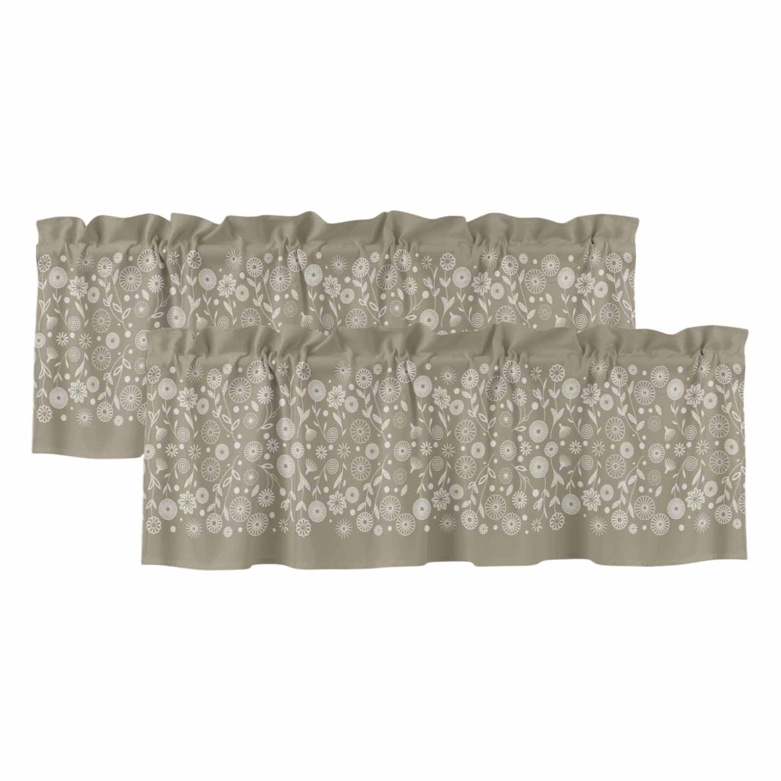2 Pack Valances for Window, Japanese Short Curtains for Kitchen Bedroom ...