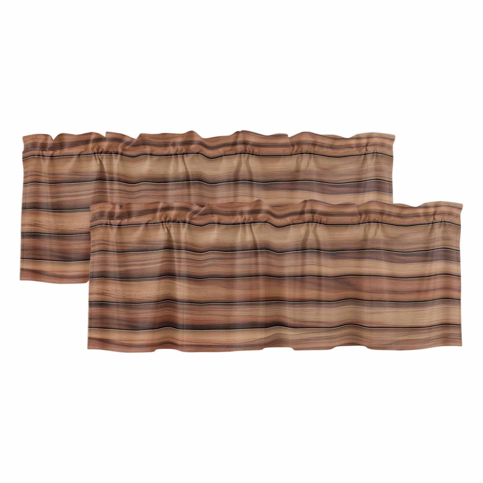 2 Pack Valances for Window, Western Barn Door Short Curtains for ...