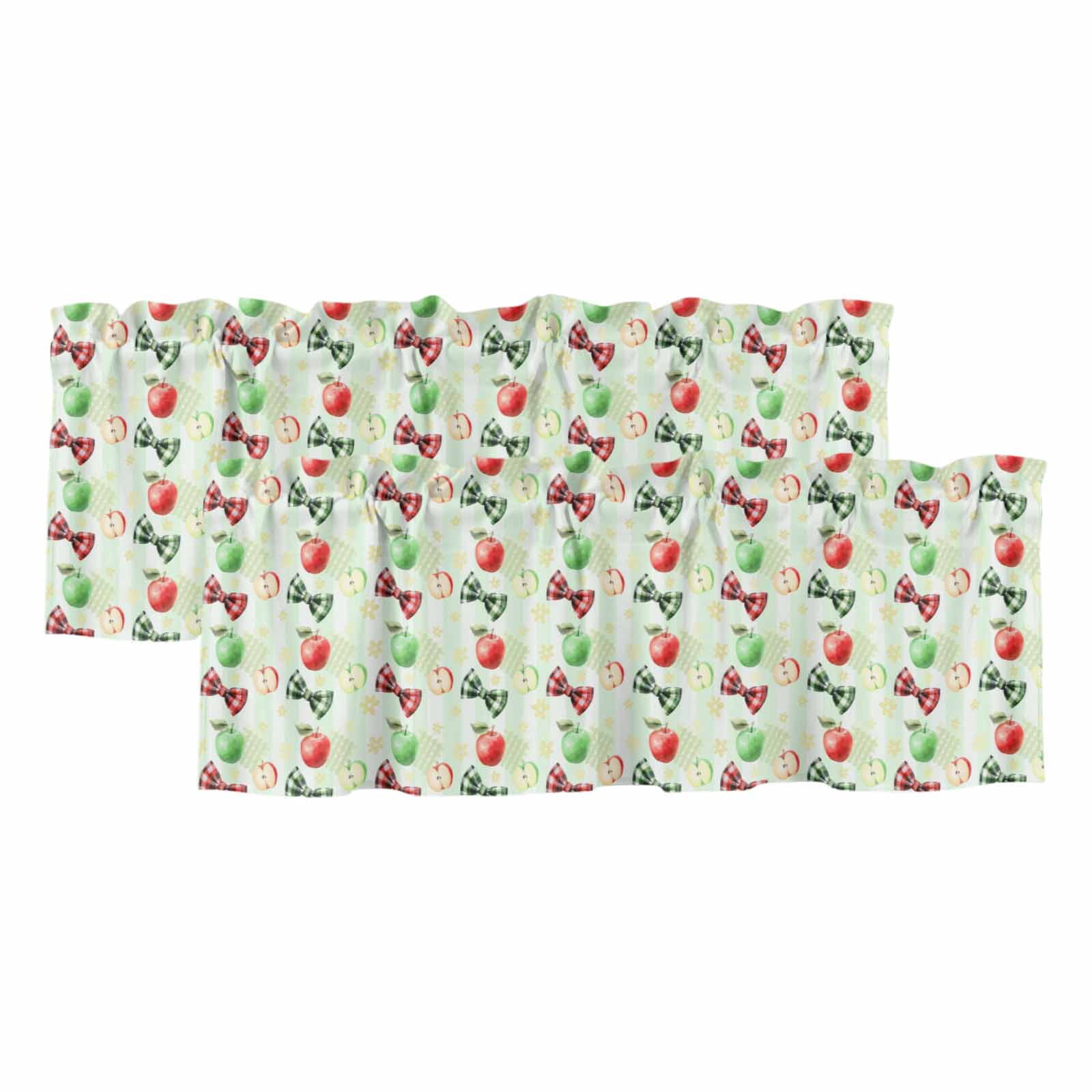 2 Pack Valances for Windows 42 x 18 Inch, Candy Fruits Decorative ...