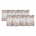 2 Pack Valances for Windows 42 x 18 Inch, Red Blue Diamond Decorative ...