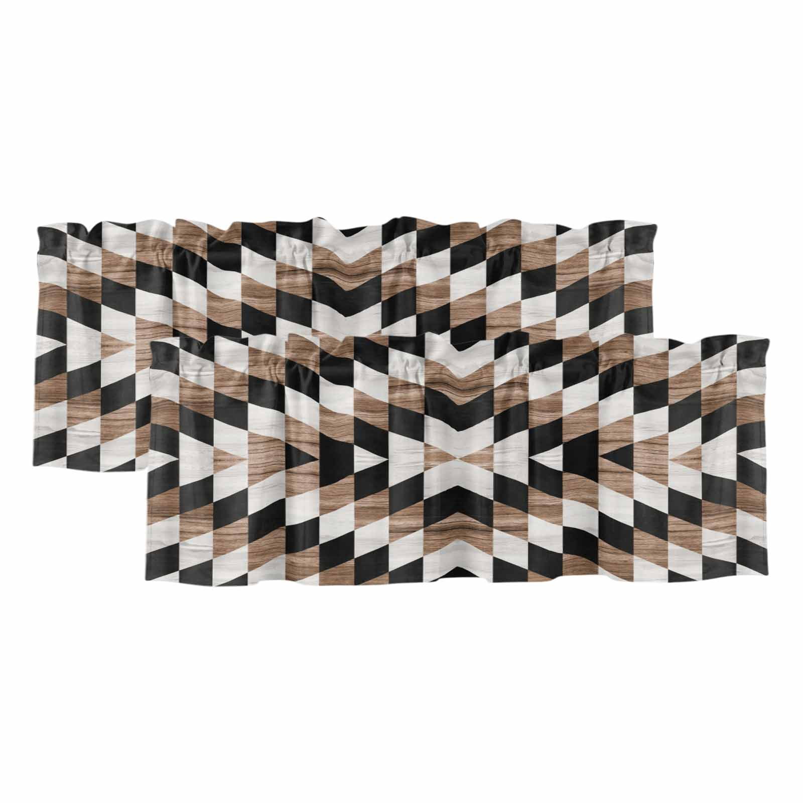 2 Pack Valances for Windows, Abstract Aztec Window Valances for Living ...