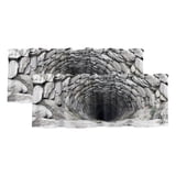 2 Pack Valances for Windows, Stone Well Window Valances for Living Room ...