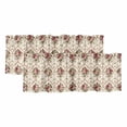 2 Pack Valances for Windows, Vintage Pink Red Floral Window Valances ...