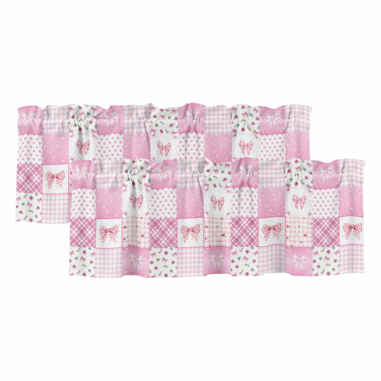 2 Pack Valentine's Day Valances for Windows Bedroom Living Room Window ...