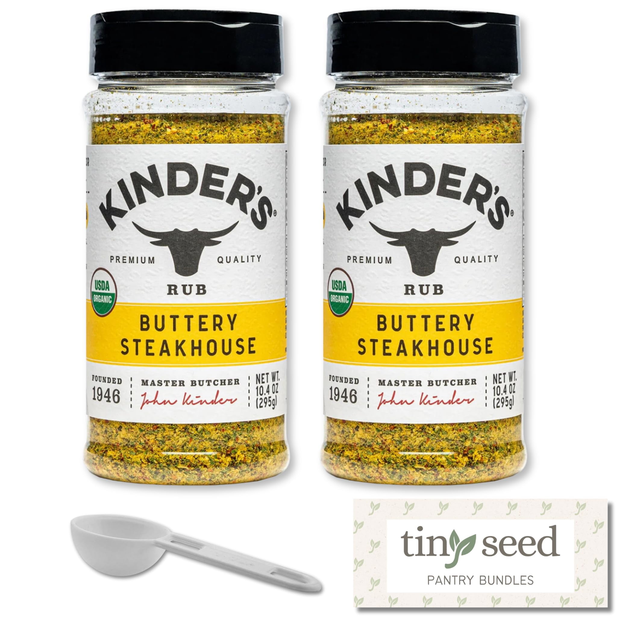 2-Pack Value-Size Kinder's Organic TGF4 Buttery Steakhouse Seasoning ...