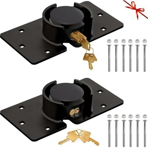 2 Pack Van Door Locks Keyed Alike, 73mm Heavy Duty Solid Steel Hidden ...