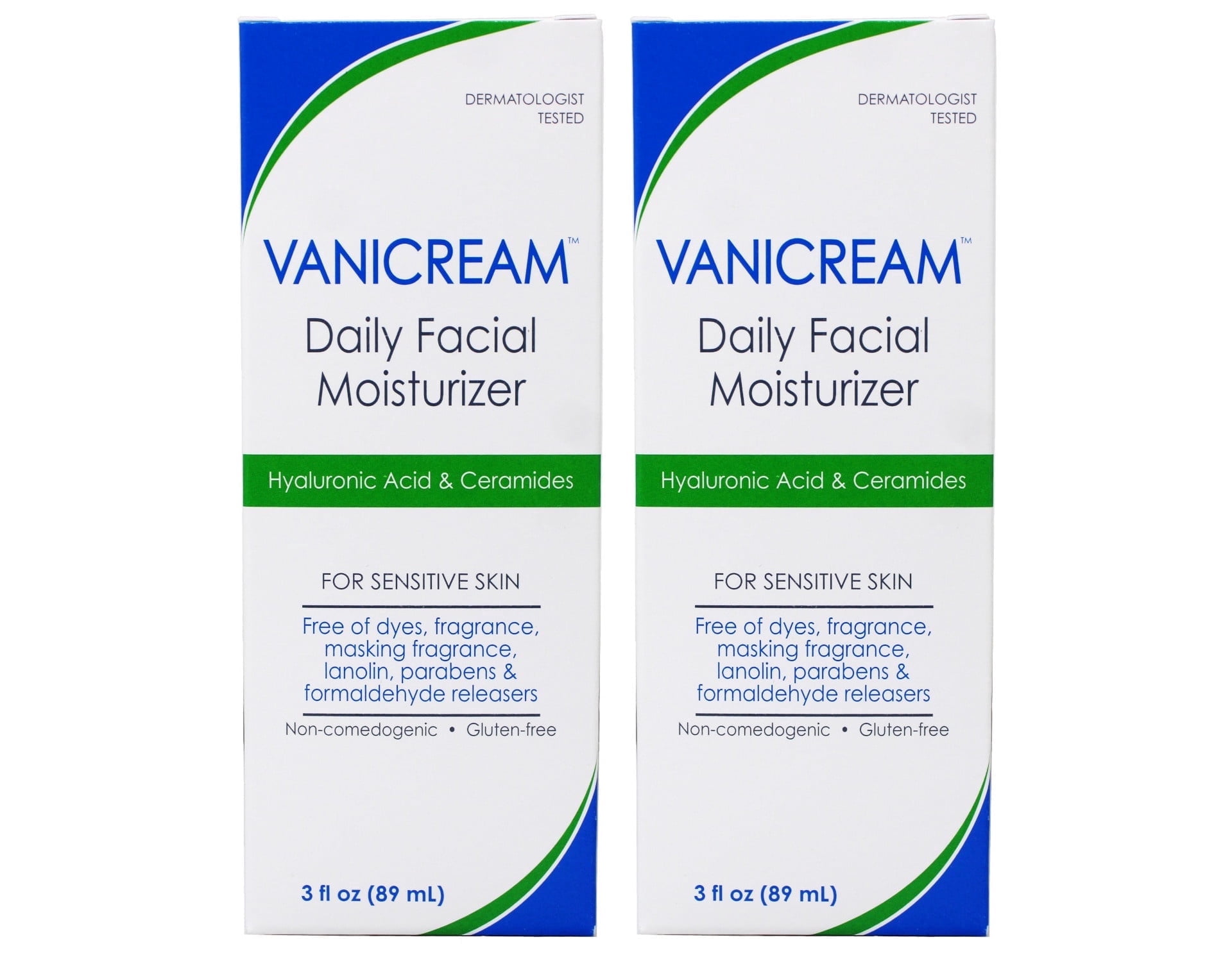 Vanicream Daily Facial Moisturizer, Sensitive Skin, Hyaluronic Acid and ...