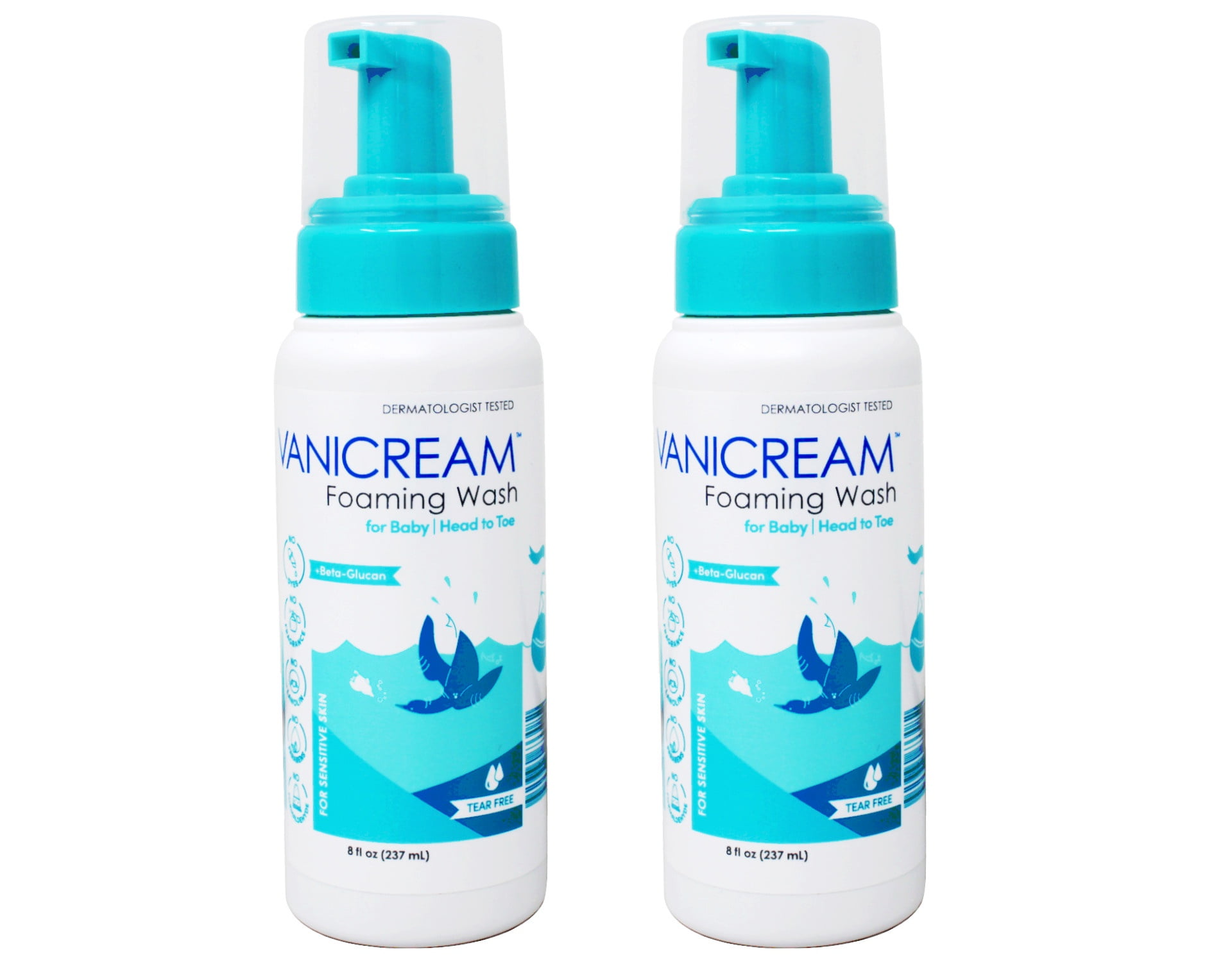 2 Pack - Vanicream Foaming Wash for Baby - 8oz - Formulated Without ...