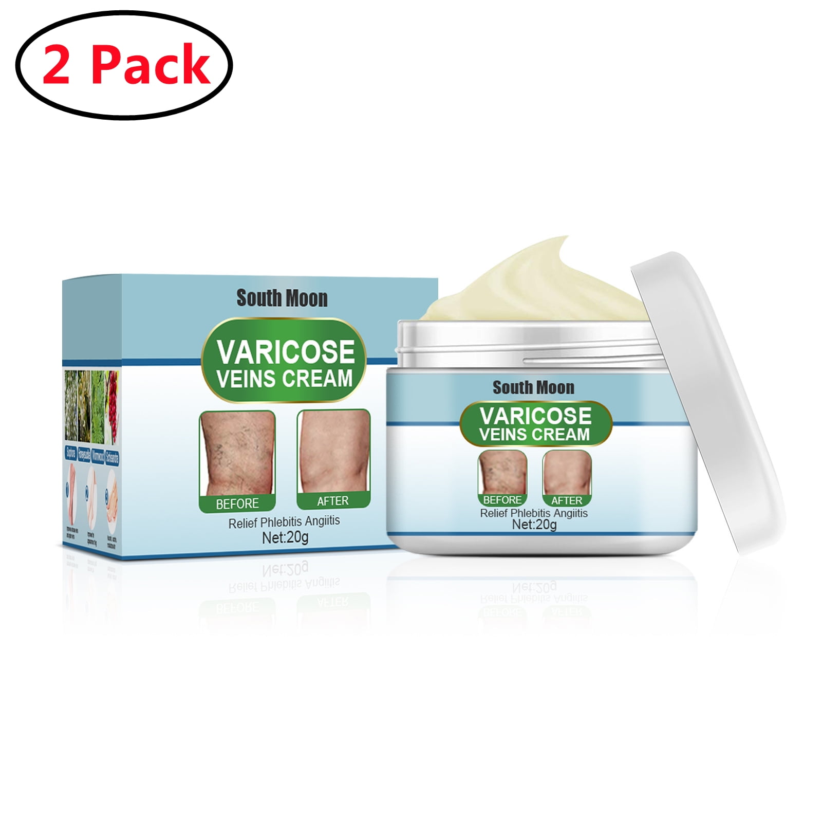 2 Pack Varicose Veins Cream Eliminate Varicose Veins and Spider Veins ...