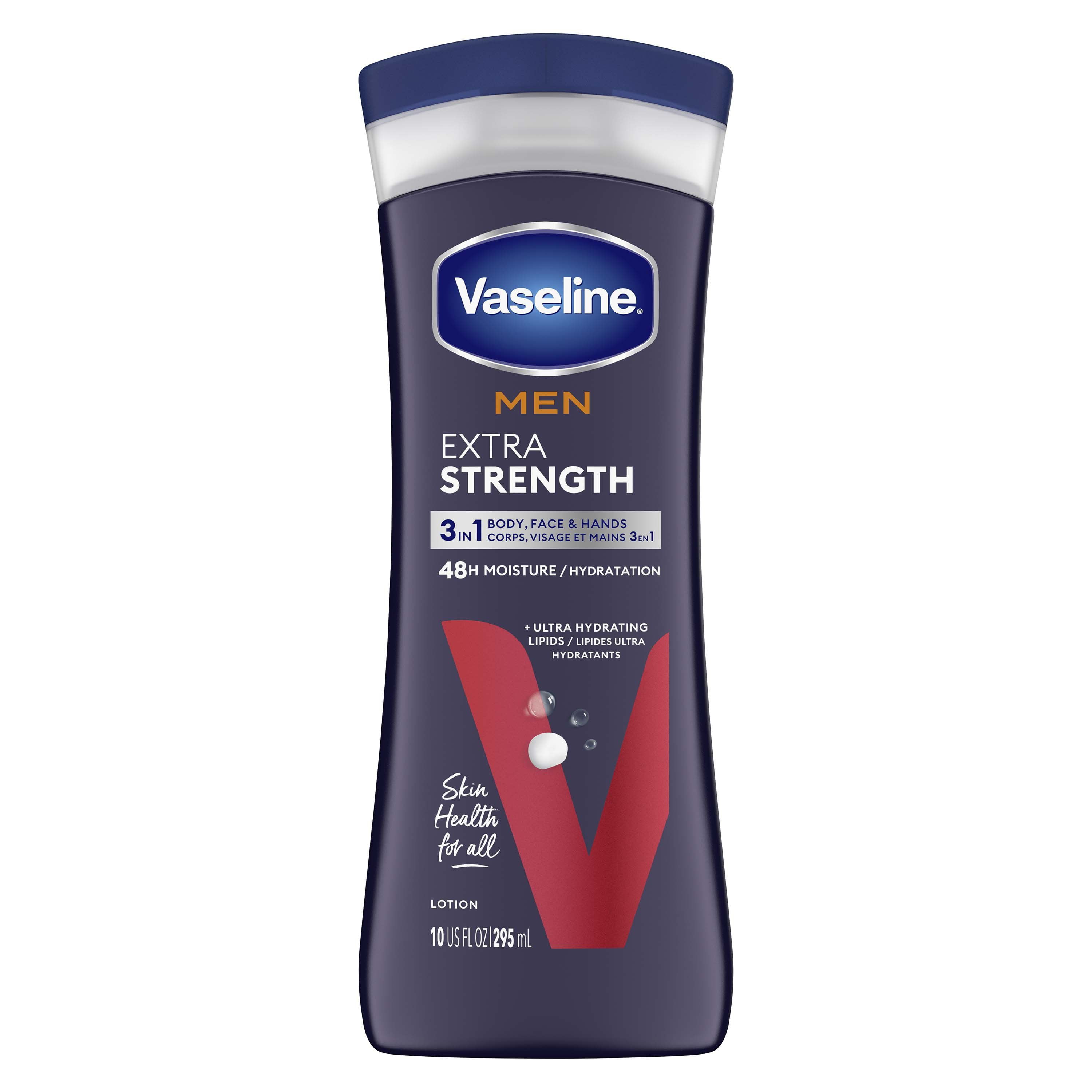 2 Pack - Vaseline Men Extra Strength Lotion - 10 oz Packaging may vary ...