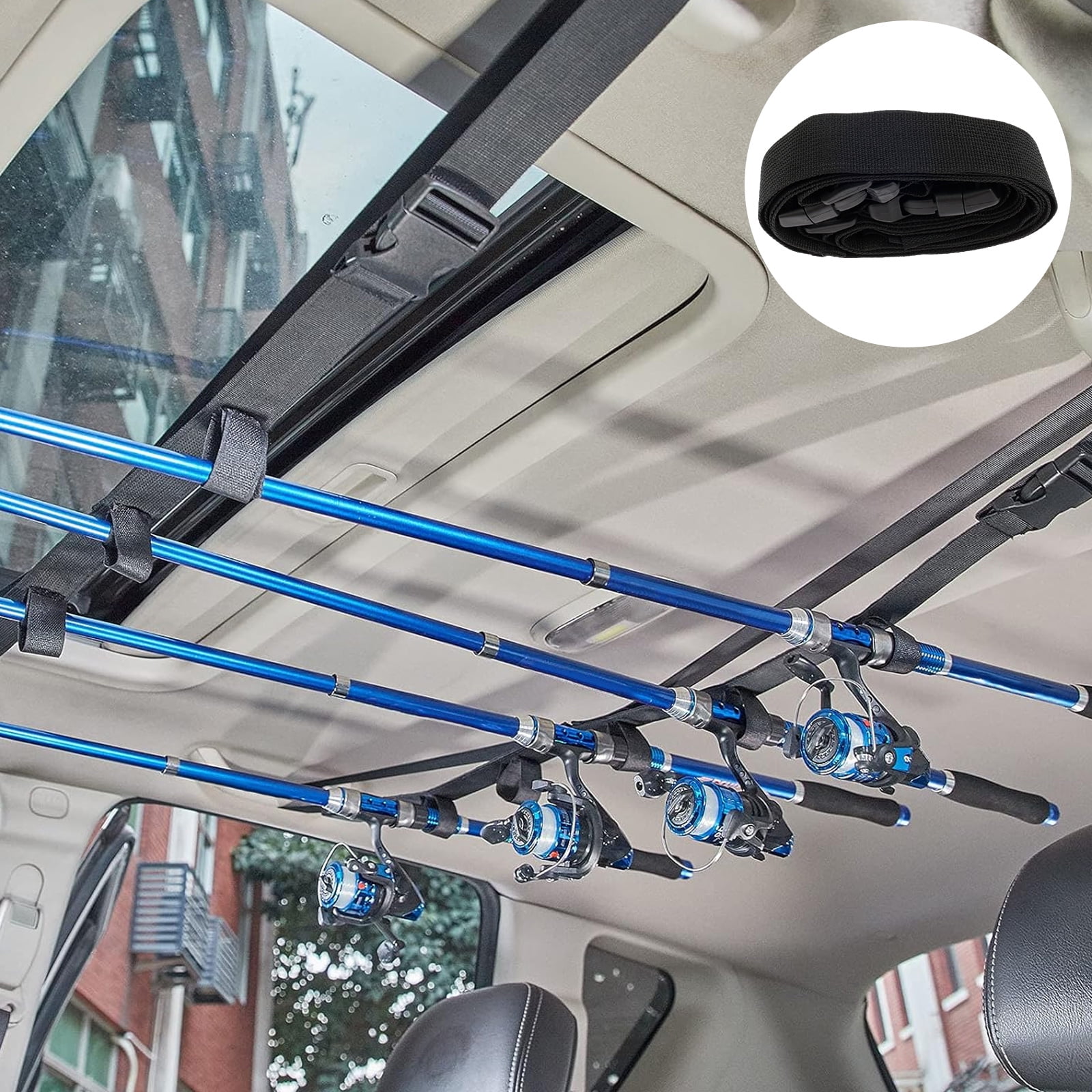 2 Pack Vehicle Fishing Rod Holder, Fishing Rod Carrier for Car, Fishing ...