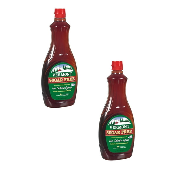 ( 2 Pack ) Vermont Low Calorie Syrup Sugar Free 24 OZ - Walmart.com