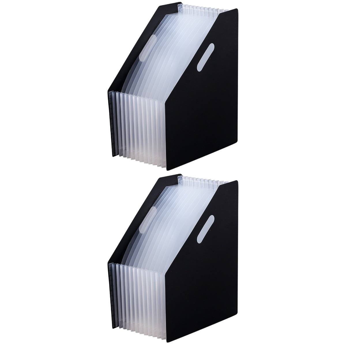 2 Pack Vertical Folder Expanding File Holder Document Stand Magazine ...