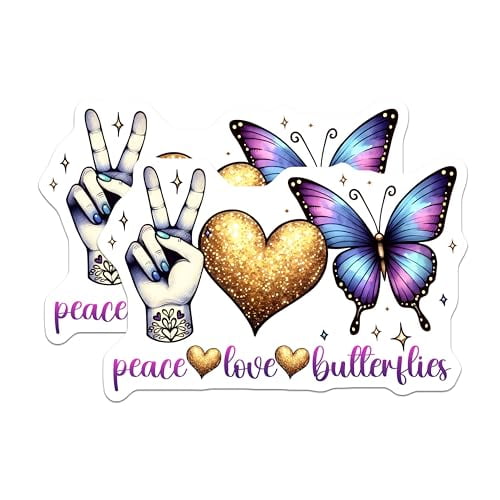 (2 Pack) Vibrant Butterfly Decor Magnet - 5" On Longest Side - Sticks ...