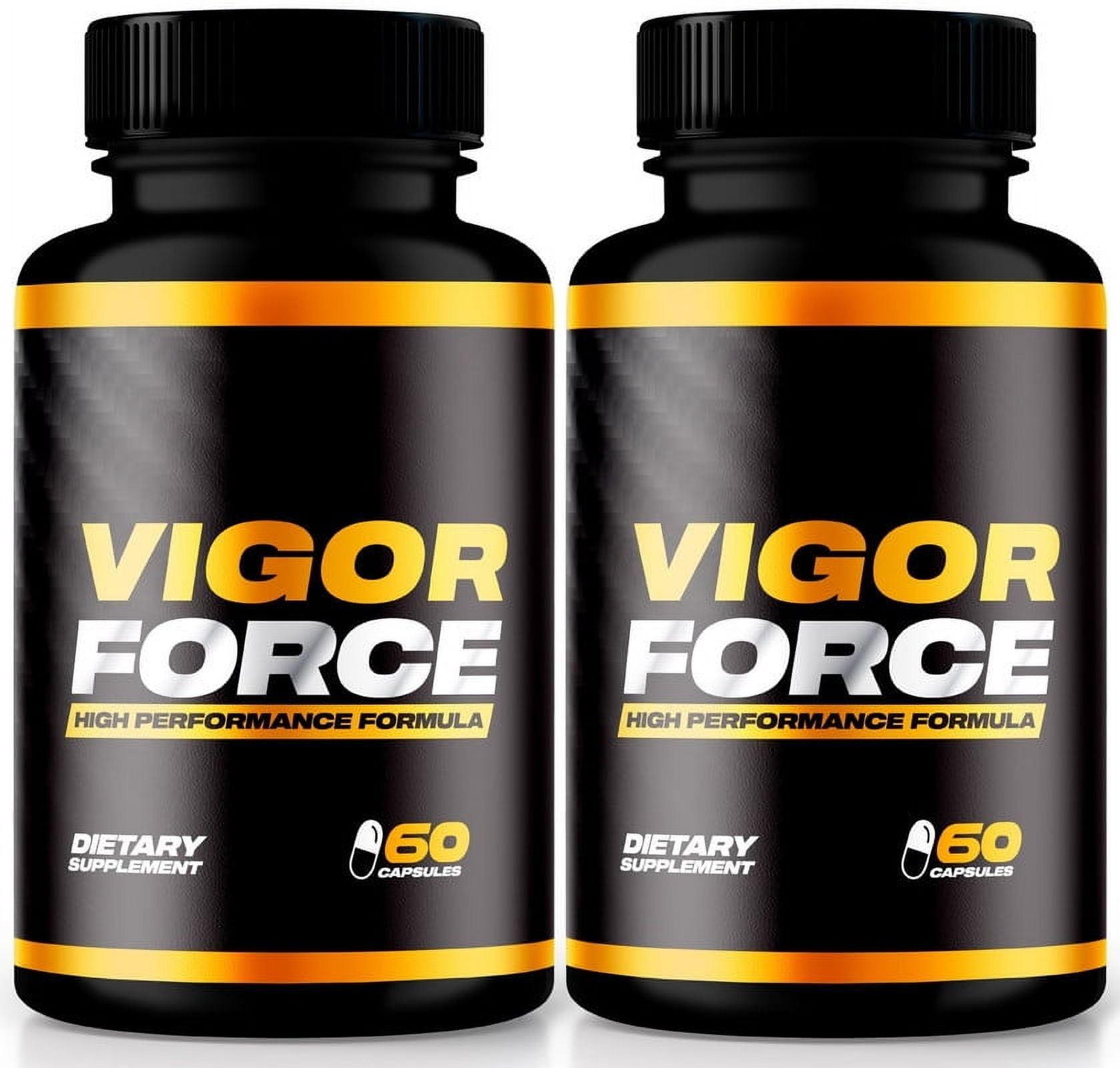 (2 Pack) Vigor Force, Vigor Force High Performance Formula, Official Vigor Force Pills Dietary 8 ...