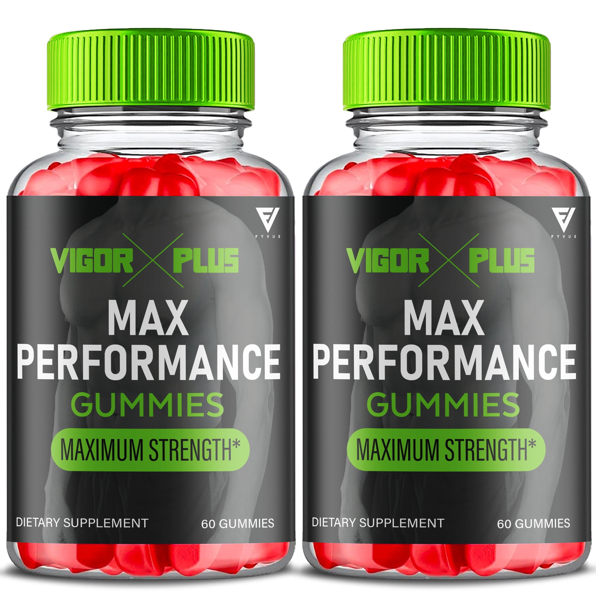 (2 Pack) Vigor Plus Gummies VigorPlus Maximum Performance (120 Gummies ...