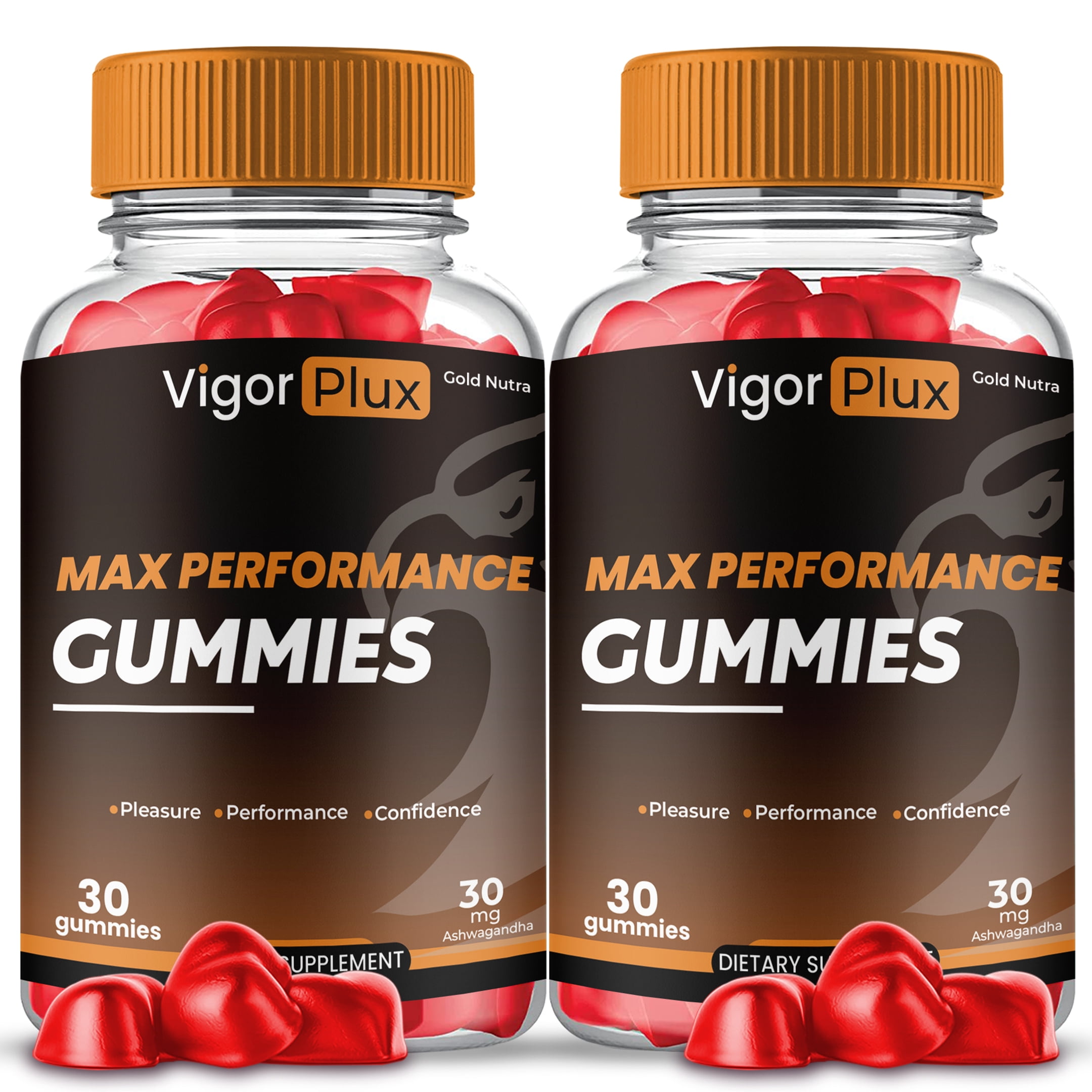 (2 Pack) Vigor Plux Gummies for Men, Advanced High Potency Formula ...