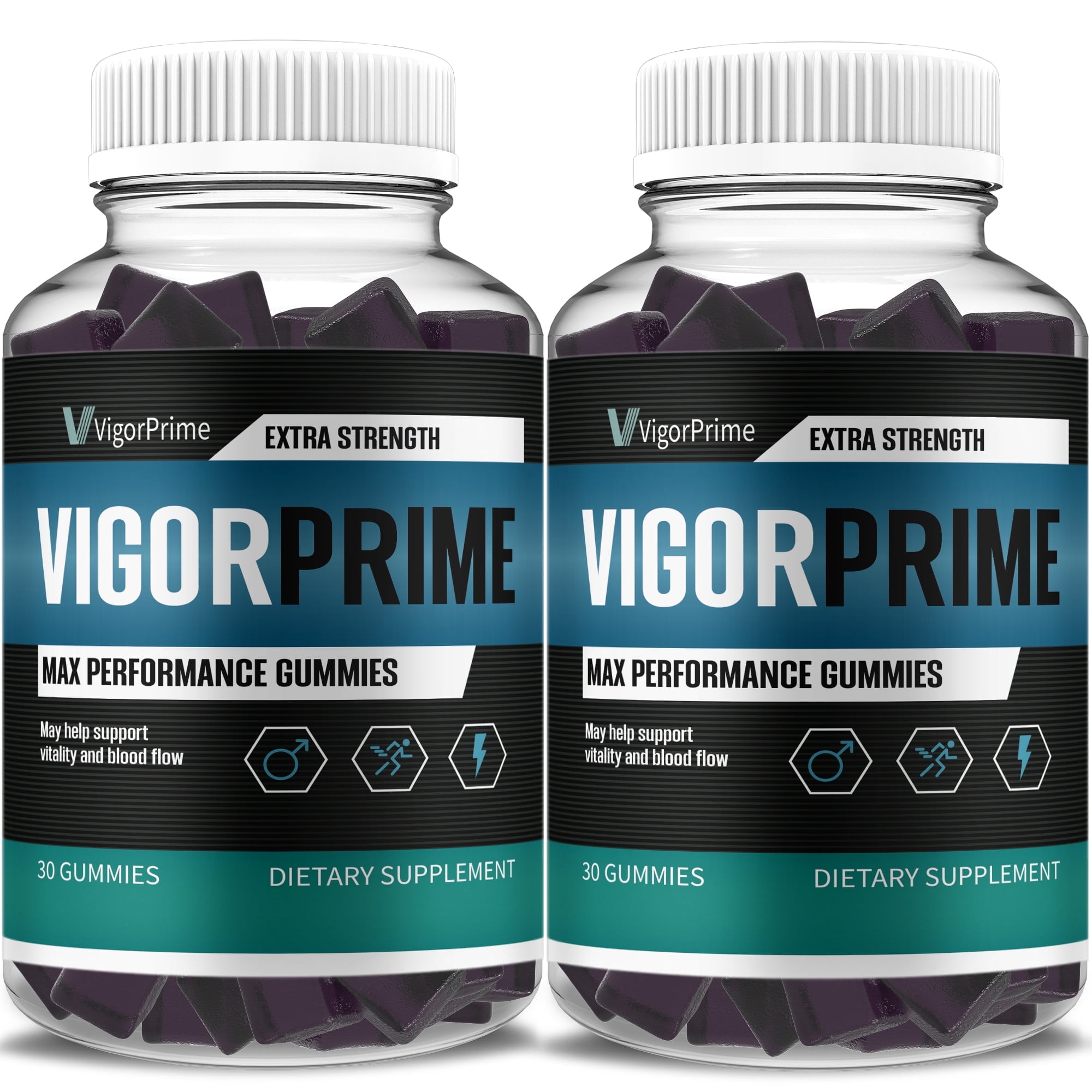 (2 Pack) Vigor Prime Gummies Prime Vigor XL Performance Supplement (2 ...