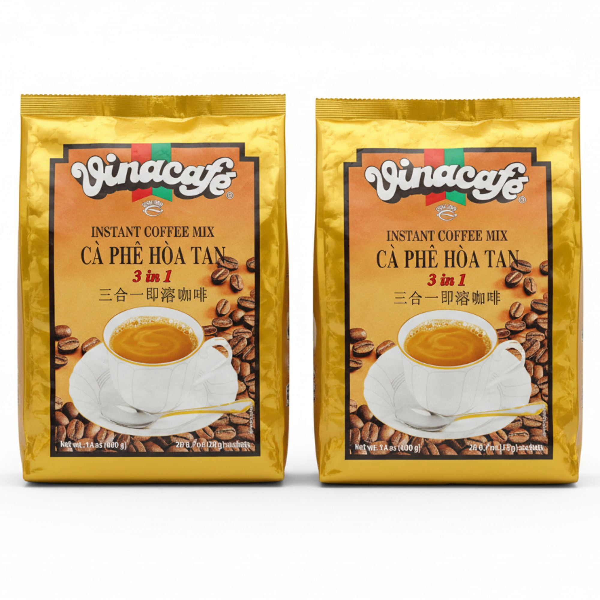 2 Pack Vinacafe 3-in-1 Instant Coffee Packets ☕ | Authentic Vietnamese ...