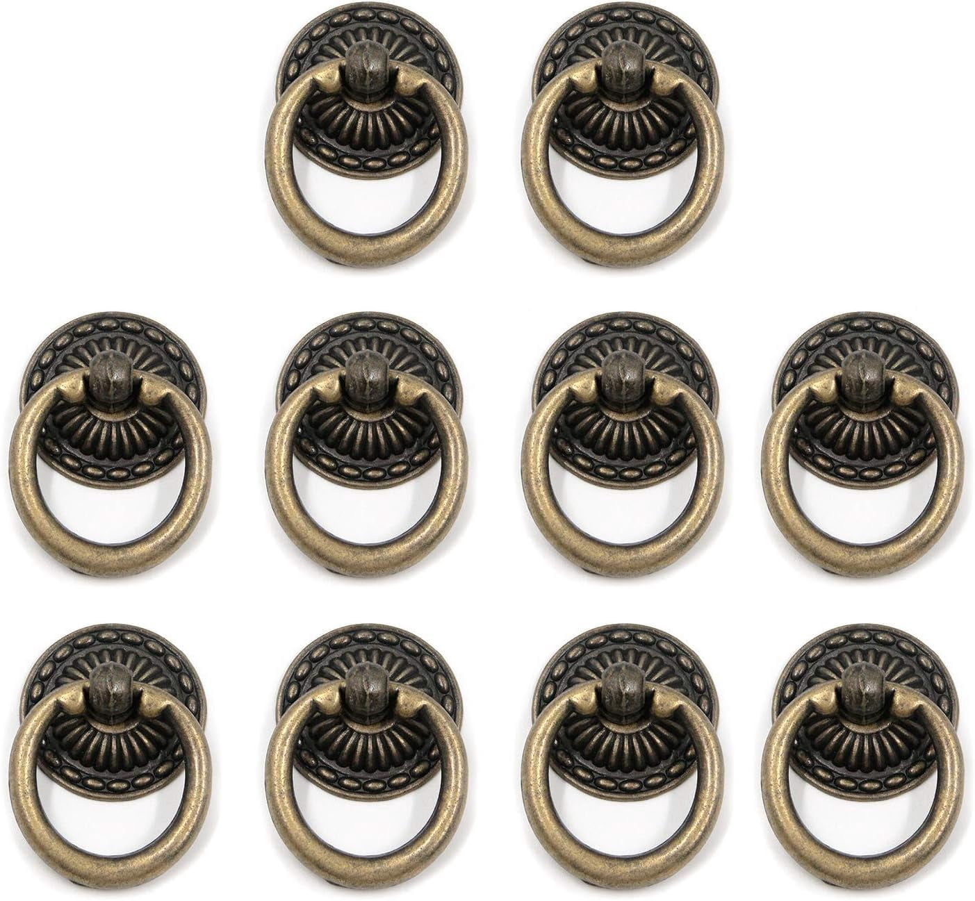 2 Pack Vintage Cabinet Handles, Black Drawer Pulls, Zinc Alloy Hardware ...